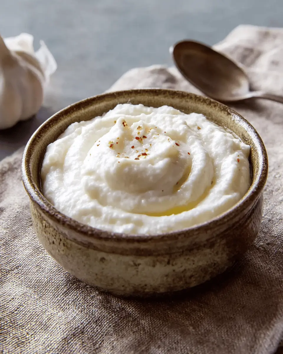 Traditional Toum (Lebanese Garlic Sauce) - Mommy Yummy