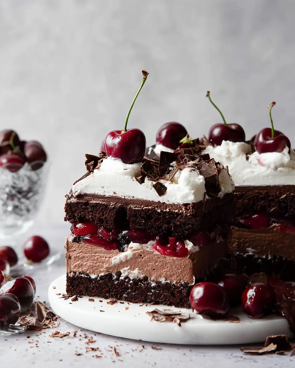 black forest ice cream cake